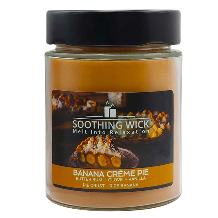 Banana Crème Pie Candle – Vanilla & Butter Rum – Soothing Wick